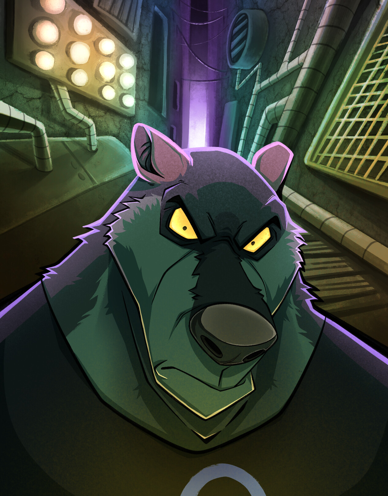 ArtStation - Neon Rat Man