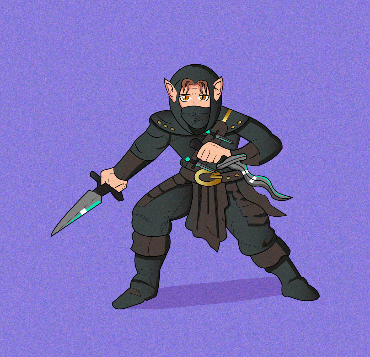 ArtStation - Ninja dnd commission