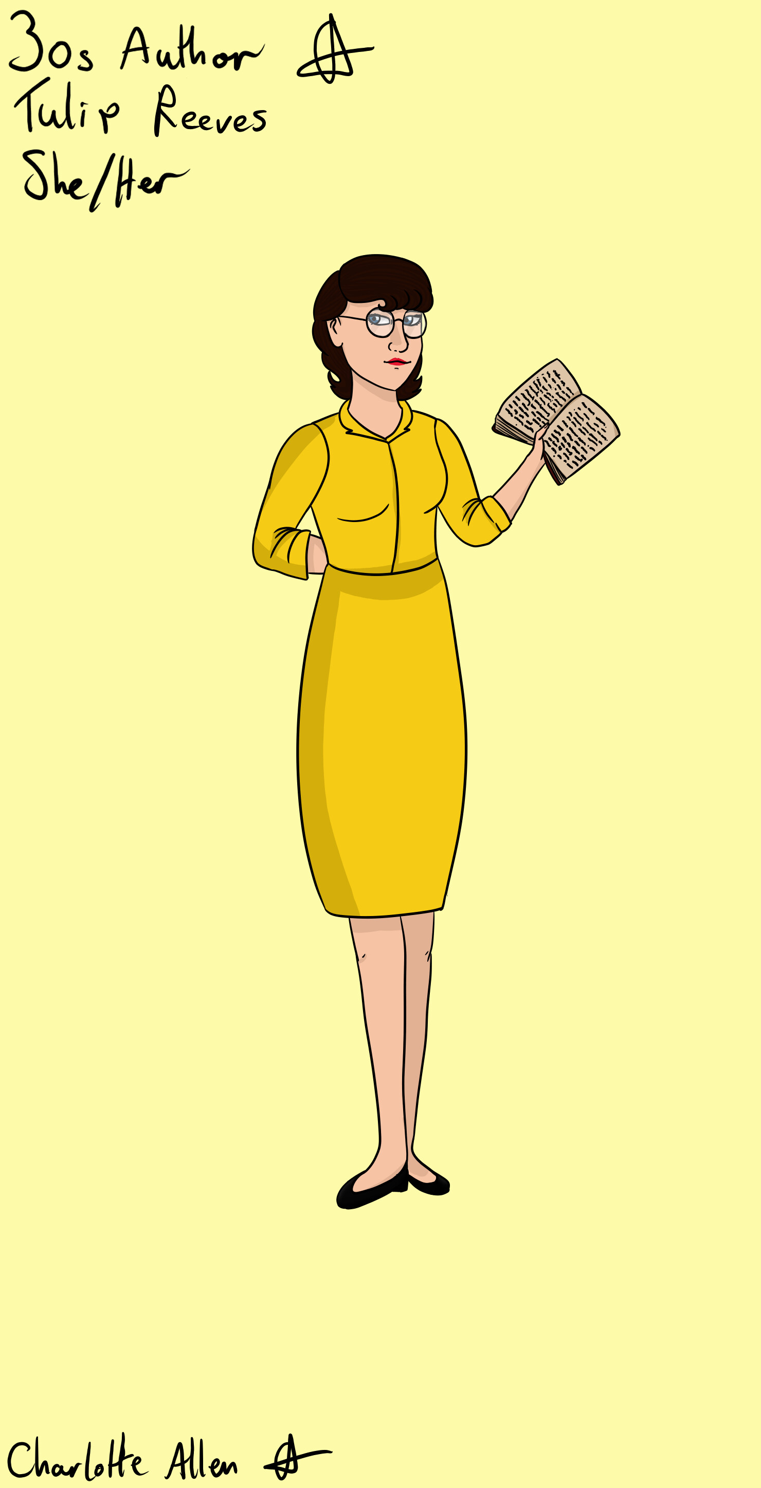 ArtStation - 30s Author Character - Tulip Reeves