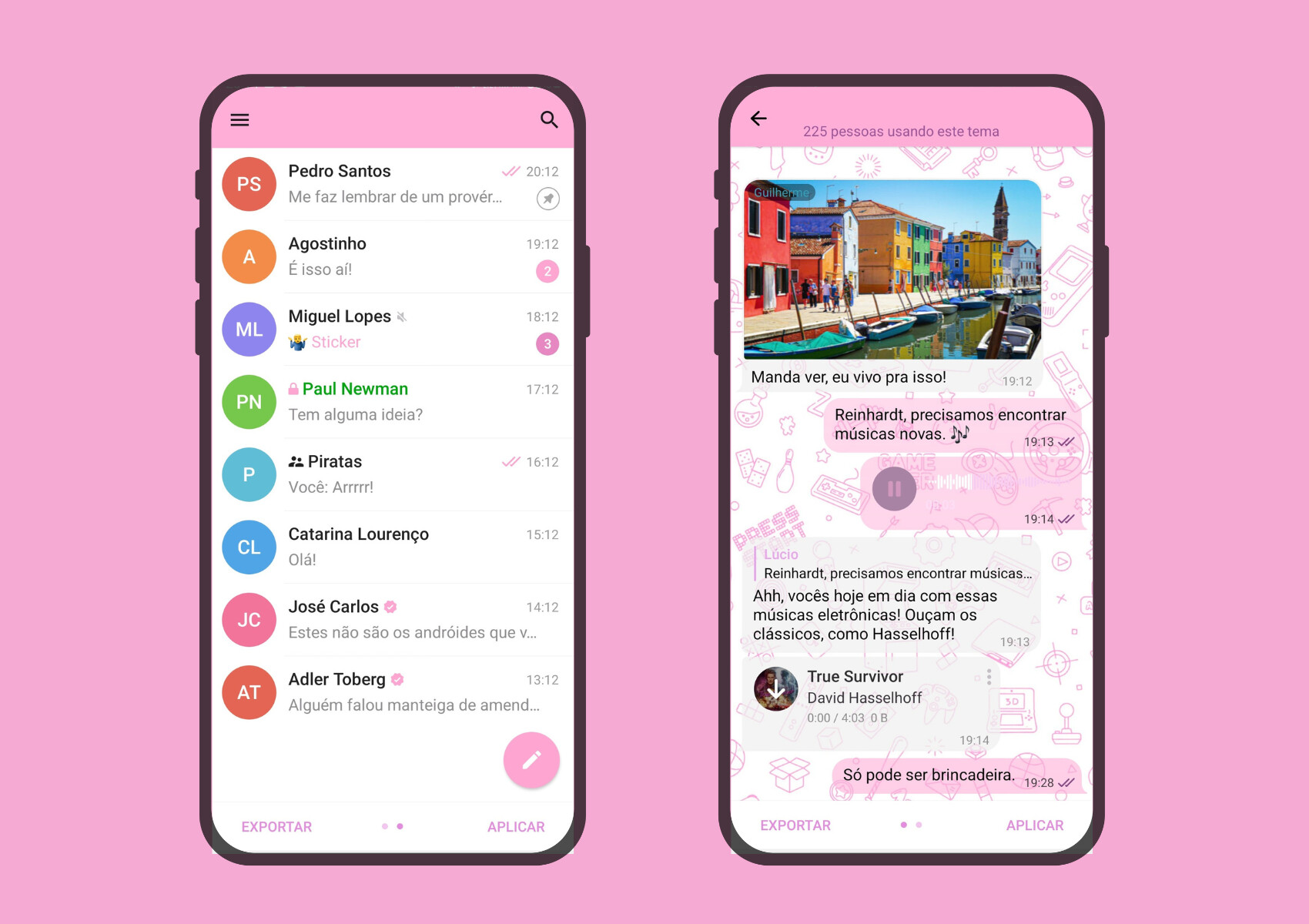 ArtStation - Female version of the Telegram interface