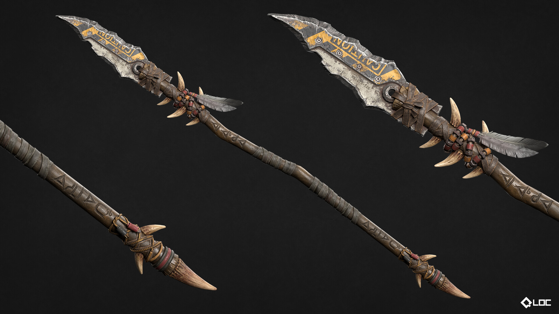ArtStation - QLOC Internal - Arctic Shelter - Weapon - Spear