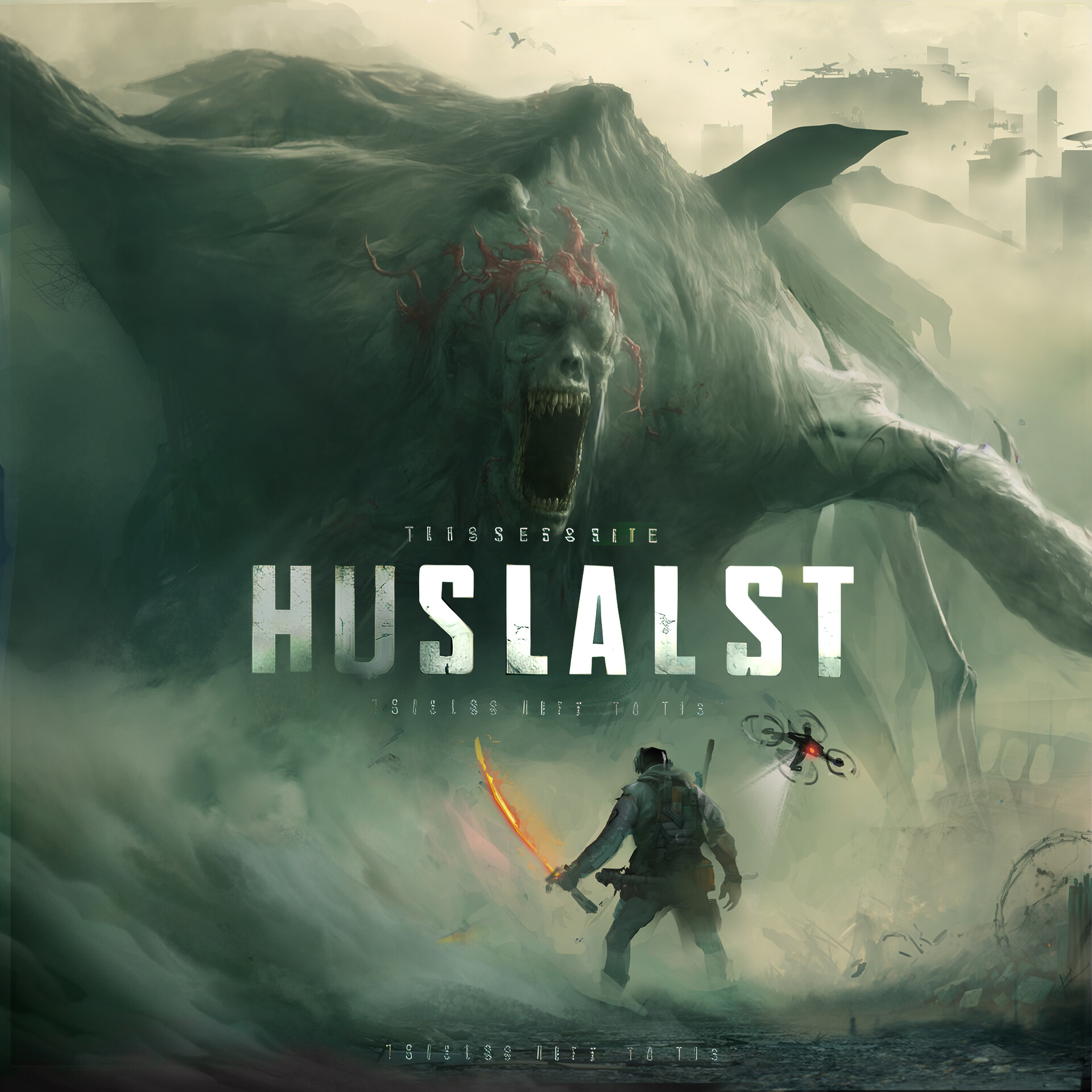 ArtStation - Huge monster and mist