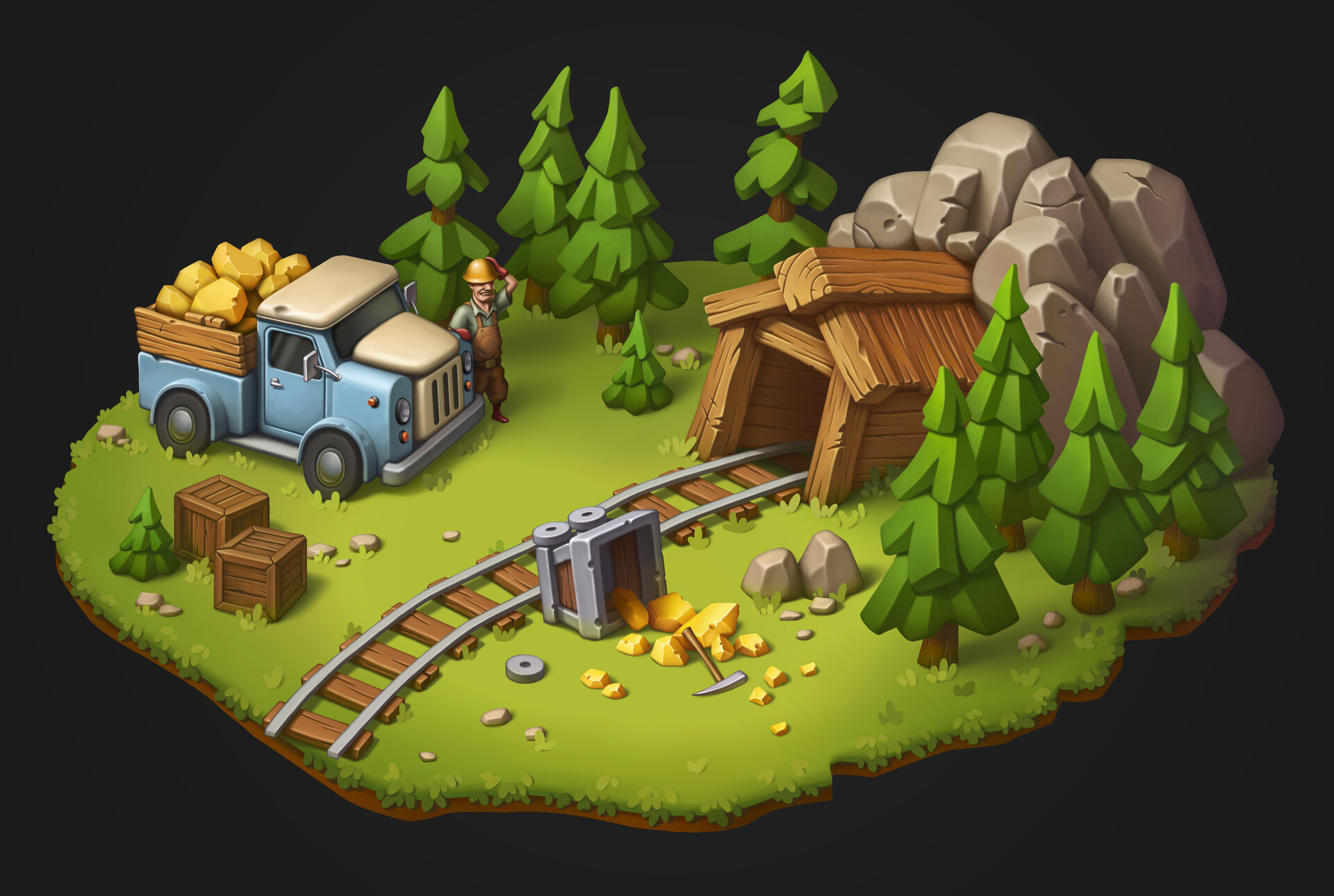 ArtStation - Gold mine