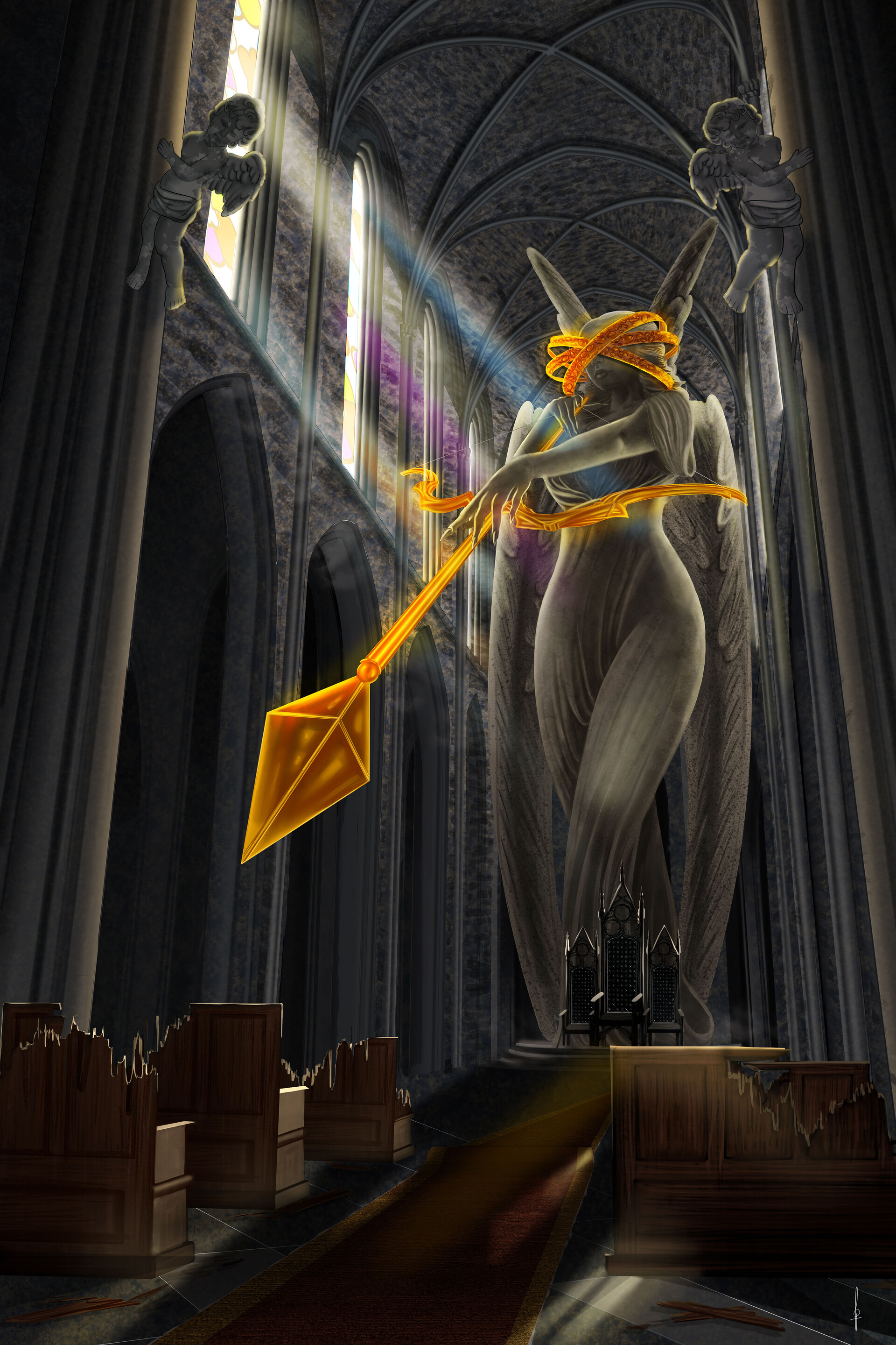 ArtStation - Angels of War - Interior Concept Art