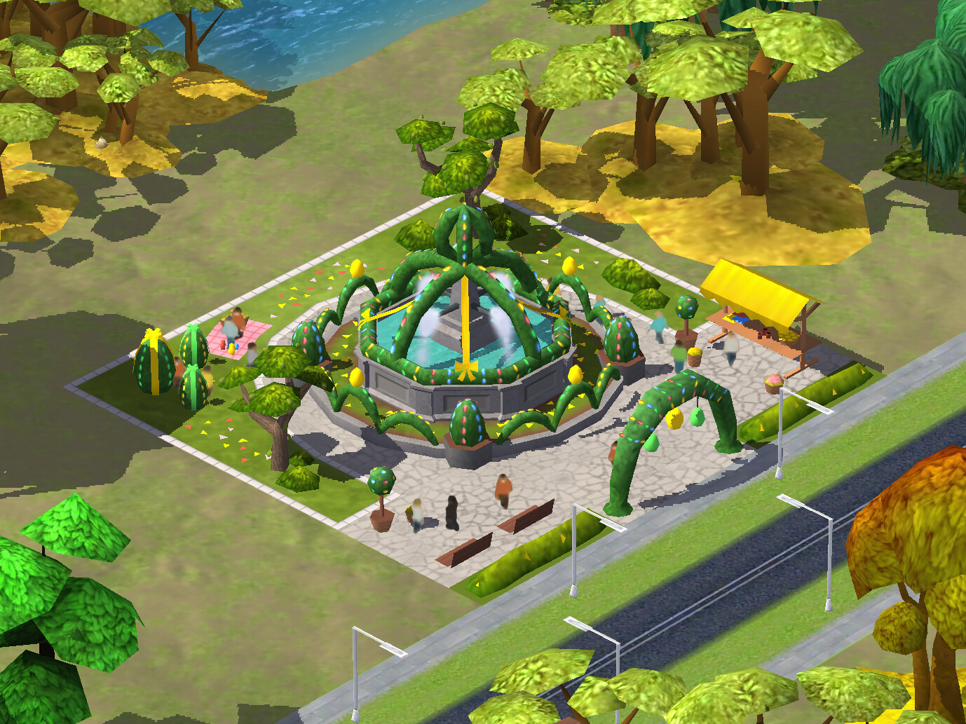 ArtStation - Spring Fountain for Simcity BuildIt