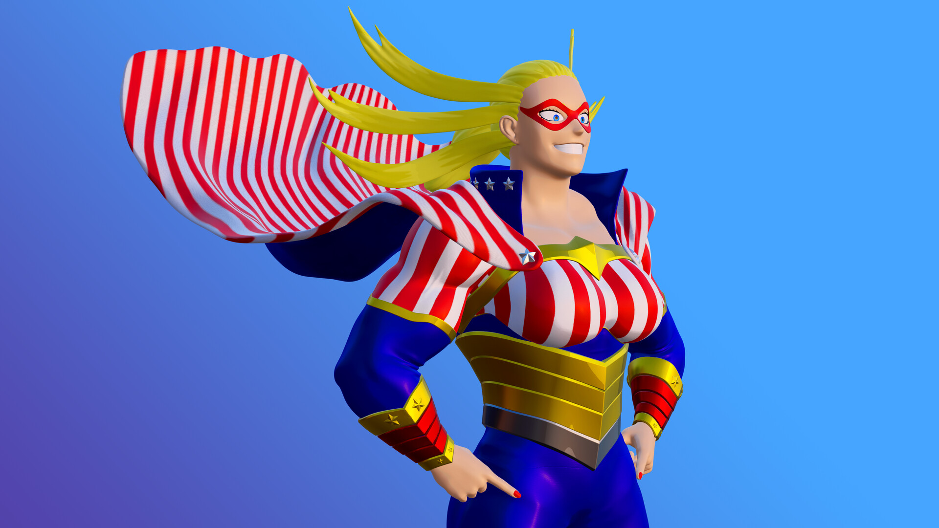 ArtStation - Star and Stripe-My Hero Academia