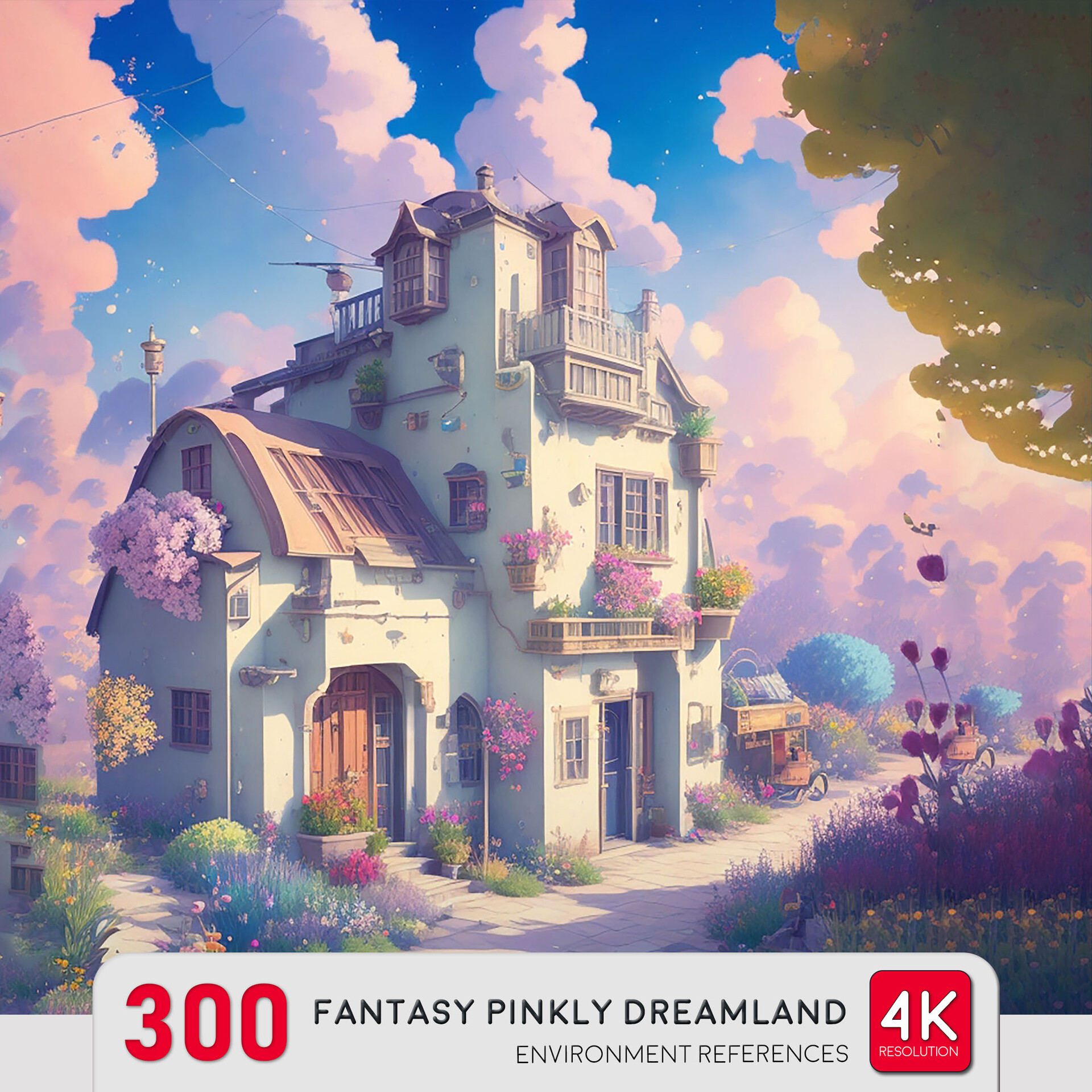 ArtStation - Fantasy Pinkly Dreamland-4K|Environment References