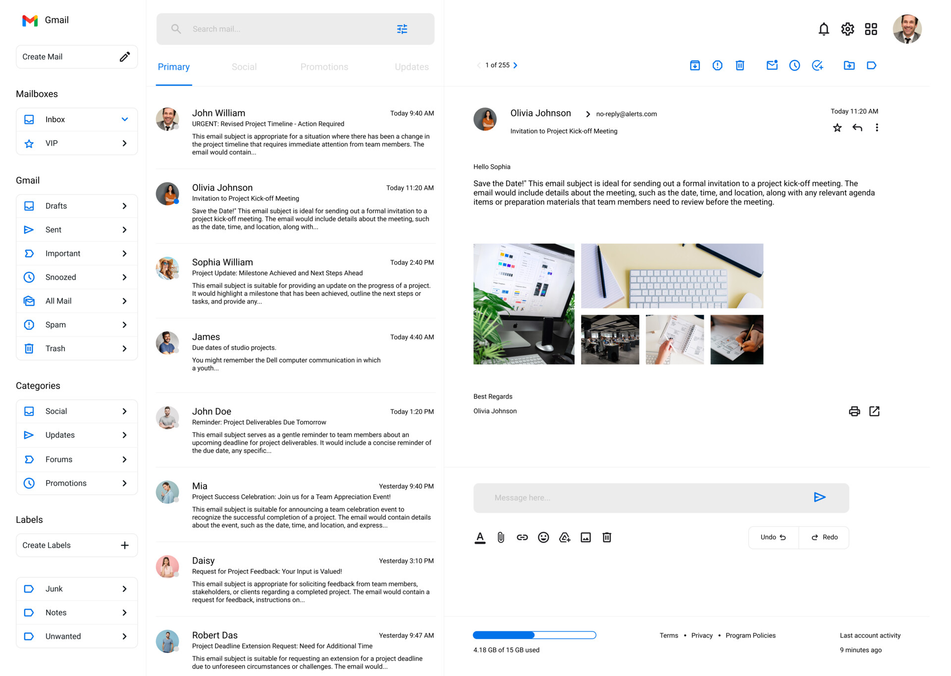 ArtStation - Gmail Redesign