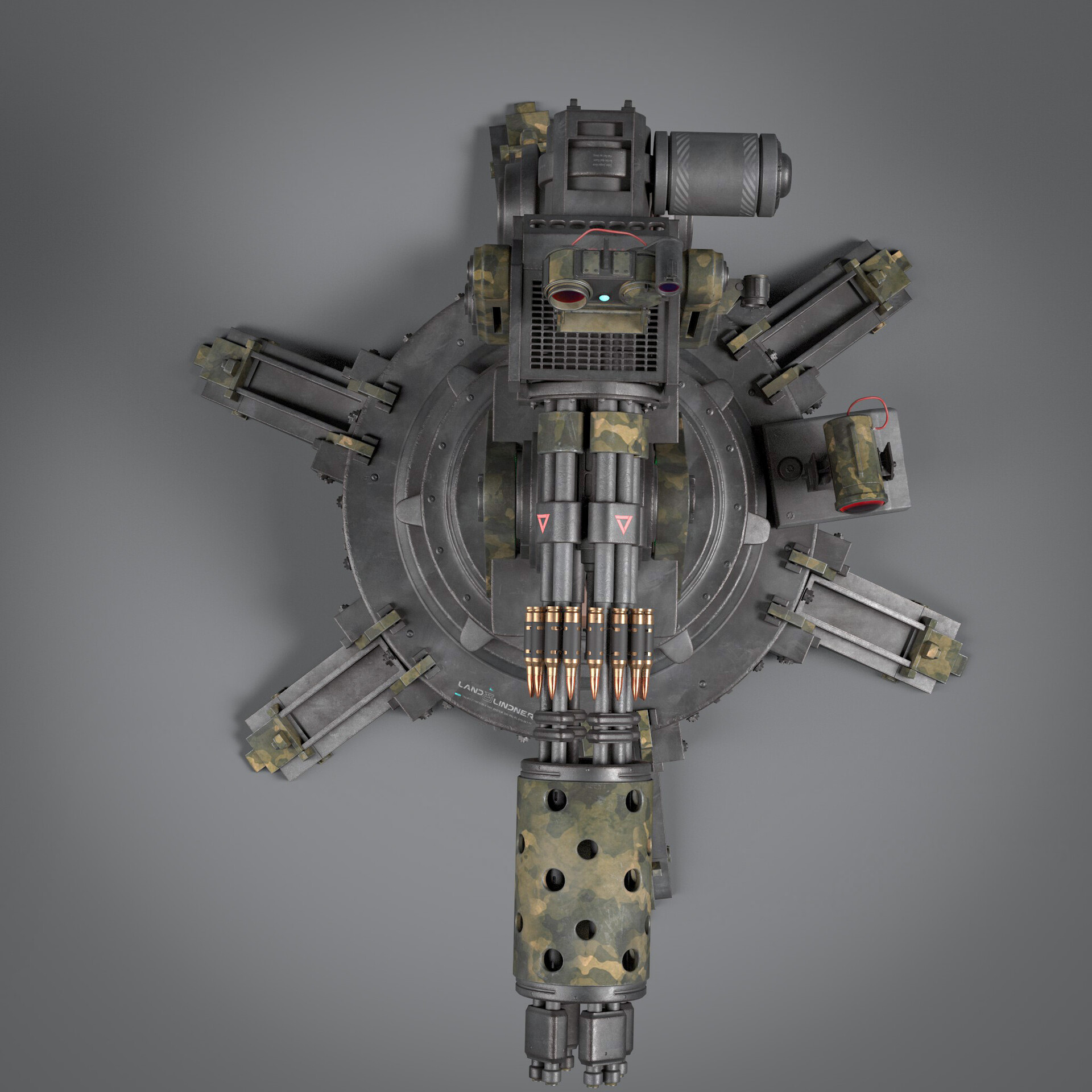 ArtStation - Sci Fi Security Turret