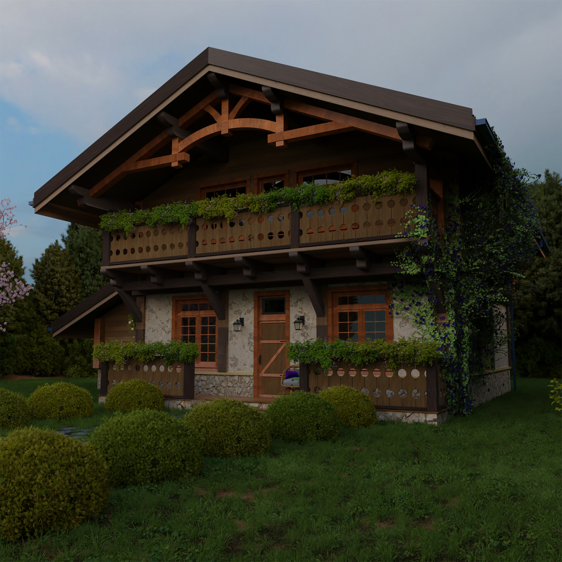 ArtStation - Modern medieval house