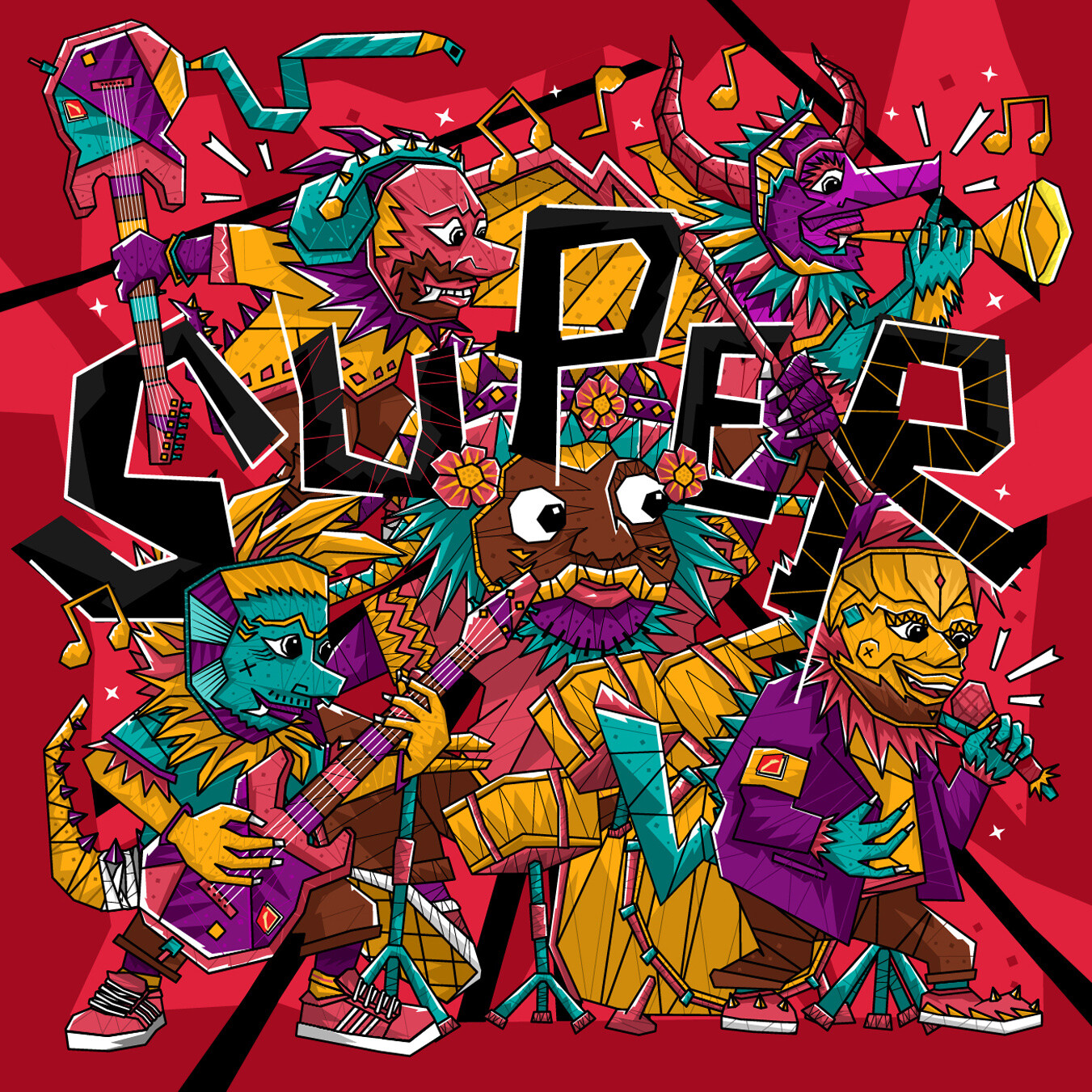 ArtStation - Super Band "Topeng" Character