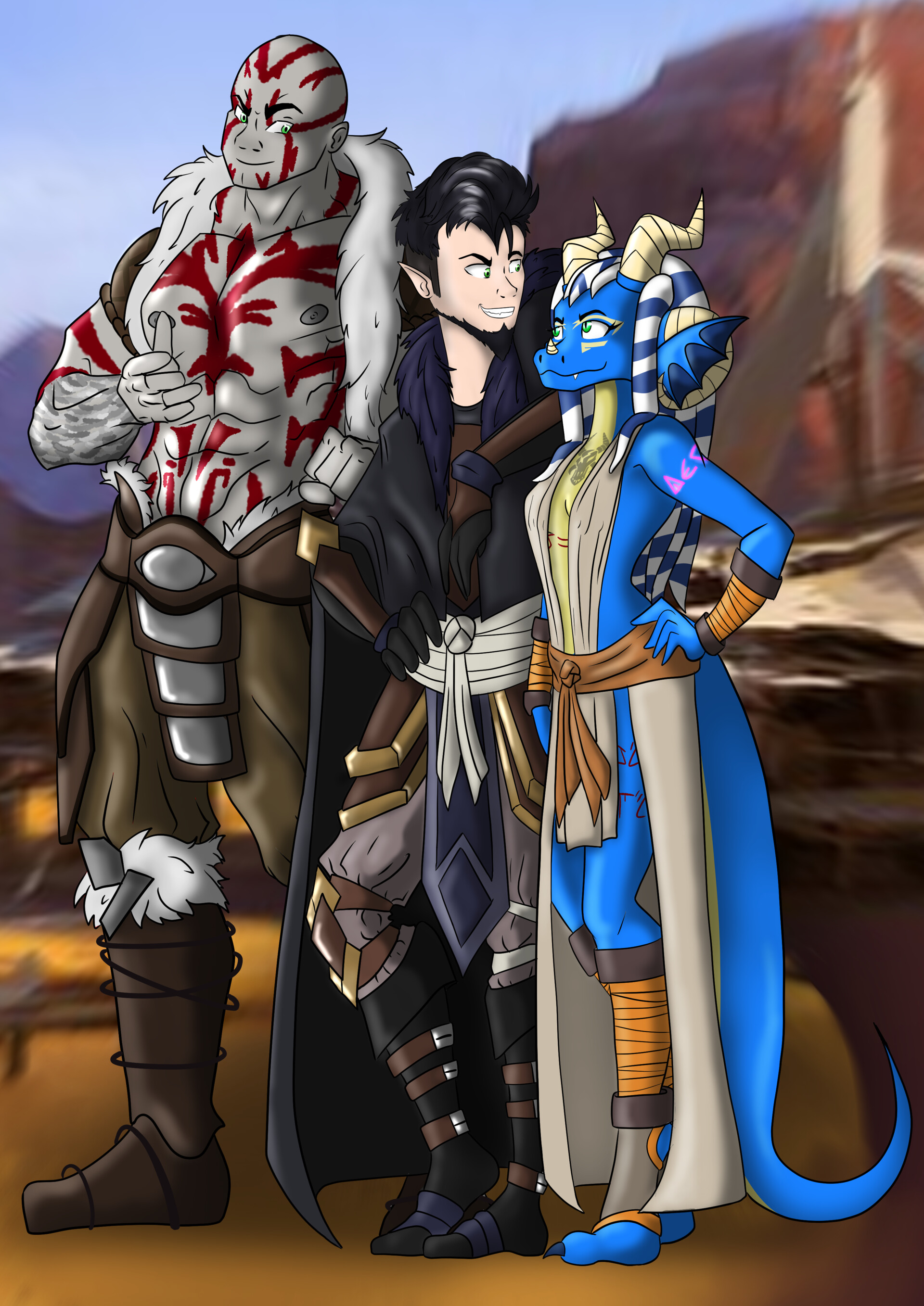 ArtStation - Avernus trio, ready for action