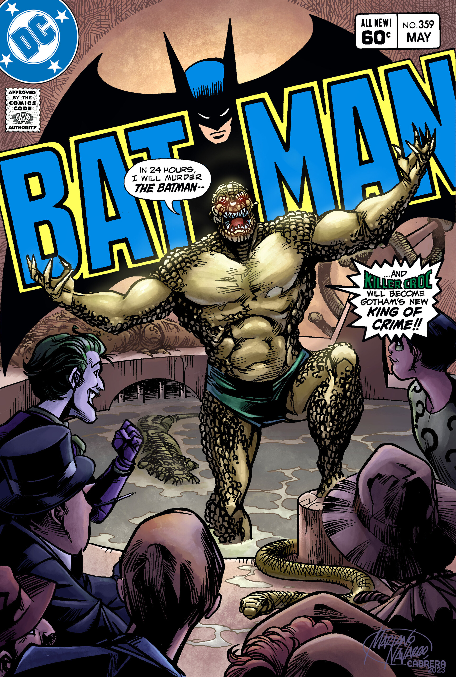 ArtStation - Killer Croc anniversary - comic cover remake