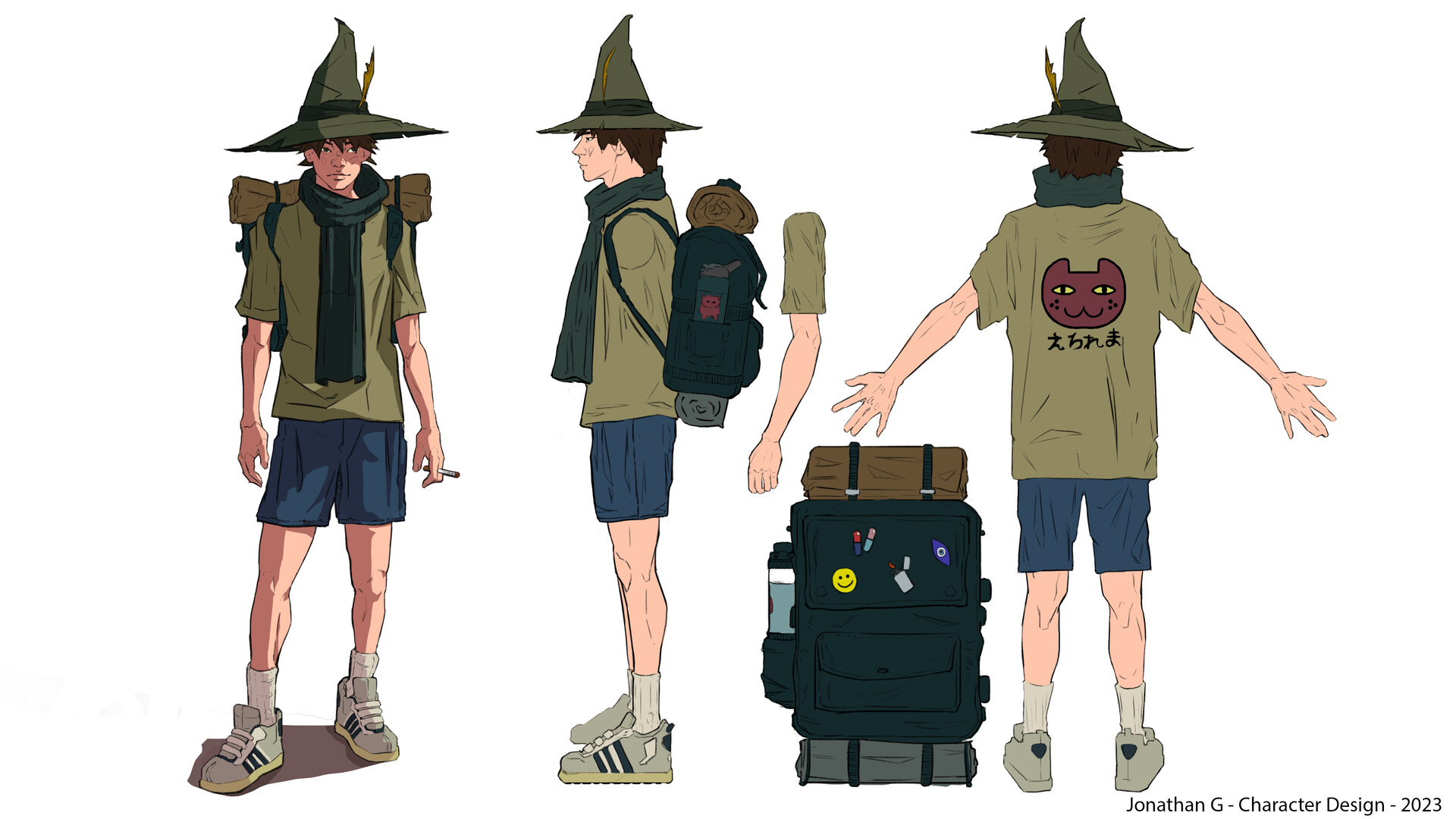 ArtStation - Snufkin-inspired Character Design