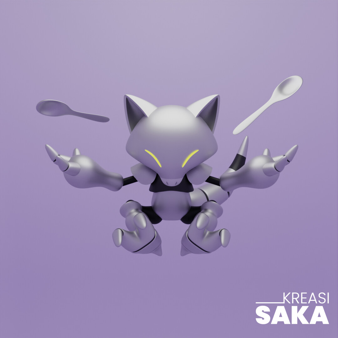 ArtStation - Pokemon : Future Paradox Abra