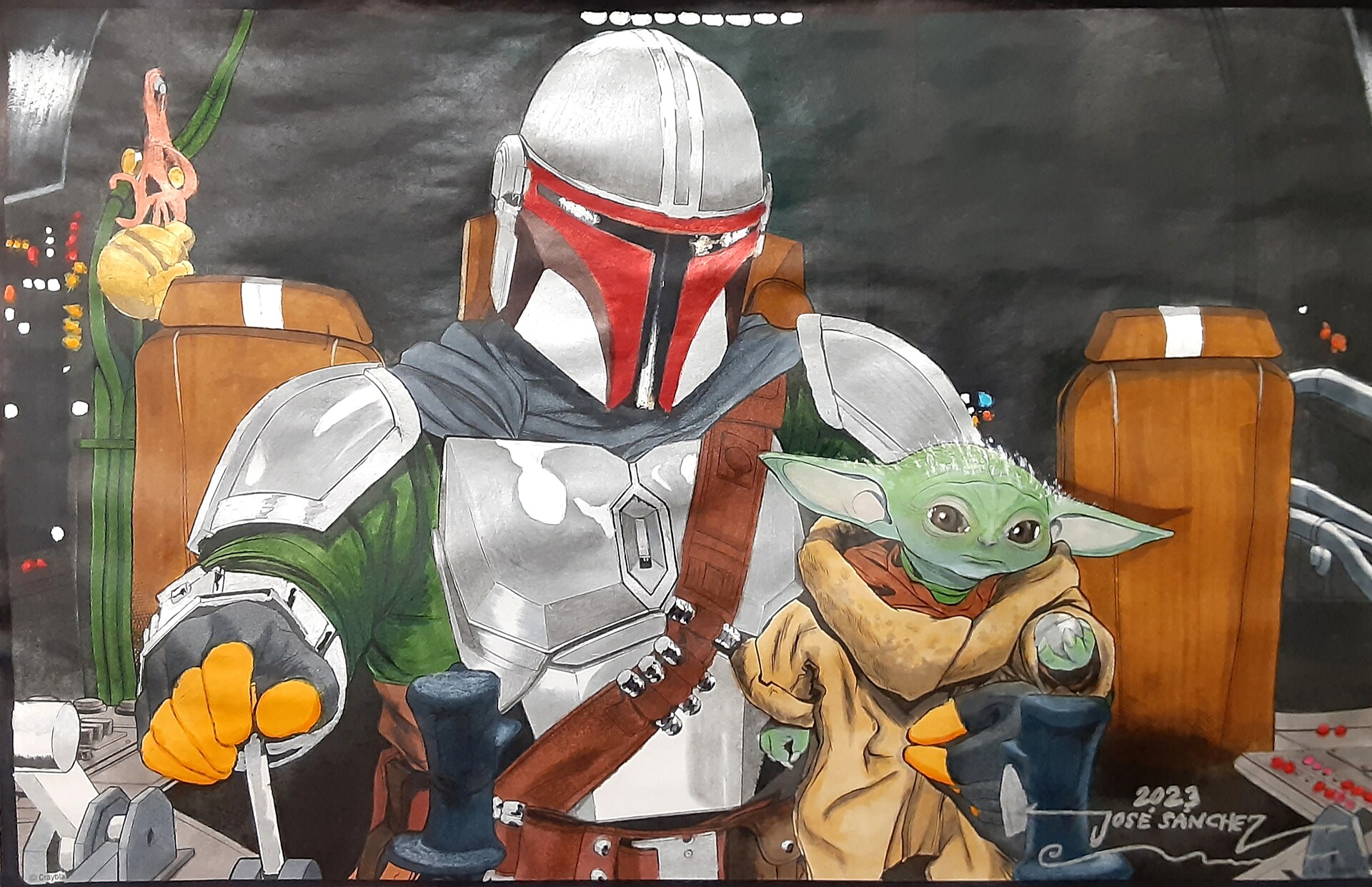 ArtStation - STAR WARS Mandalorian : Din & Grogu