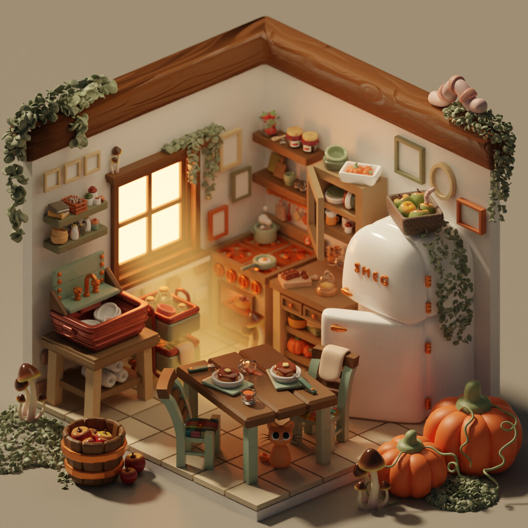 ArtStation - Cozy Kitchen