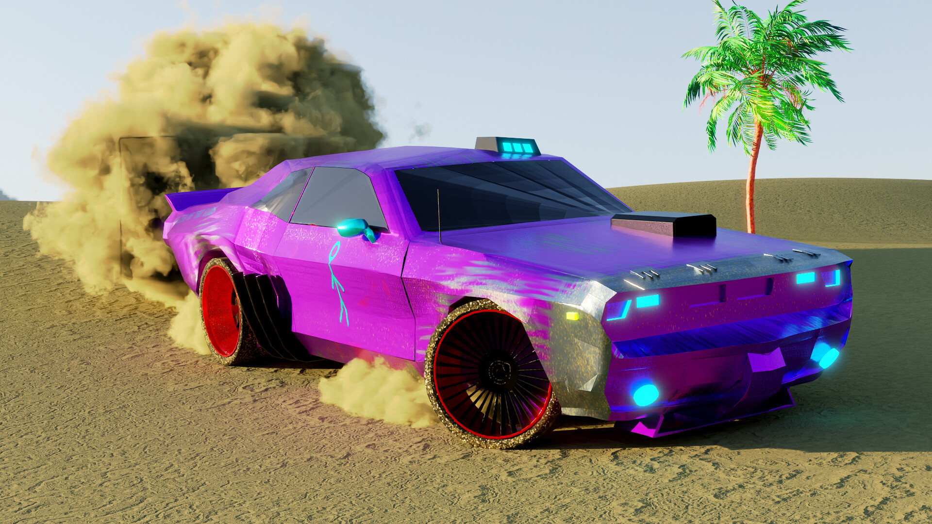 ArtStation - Low poly car