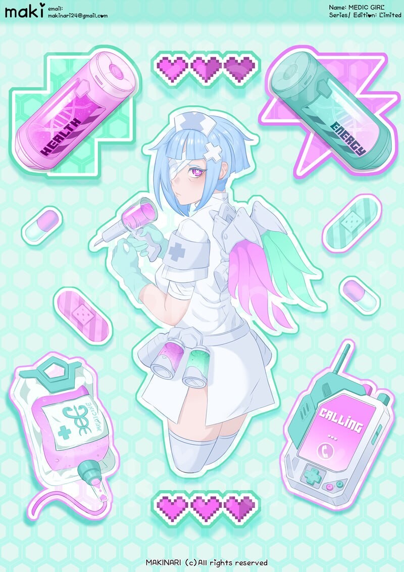 ArtStation - Medic girl l Collaboration with NKS