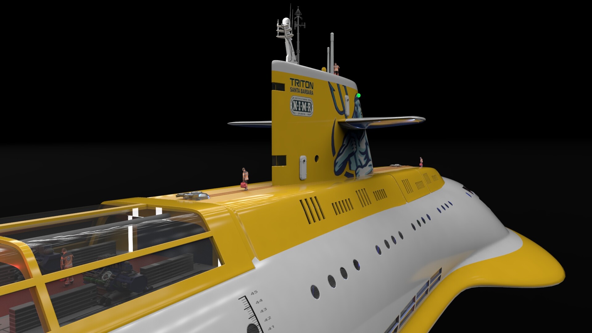 ArtStation - Seaview Color Variant - Research Vessel Scheme