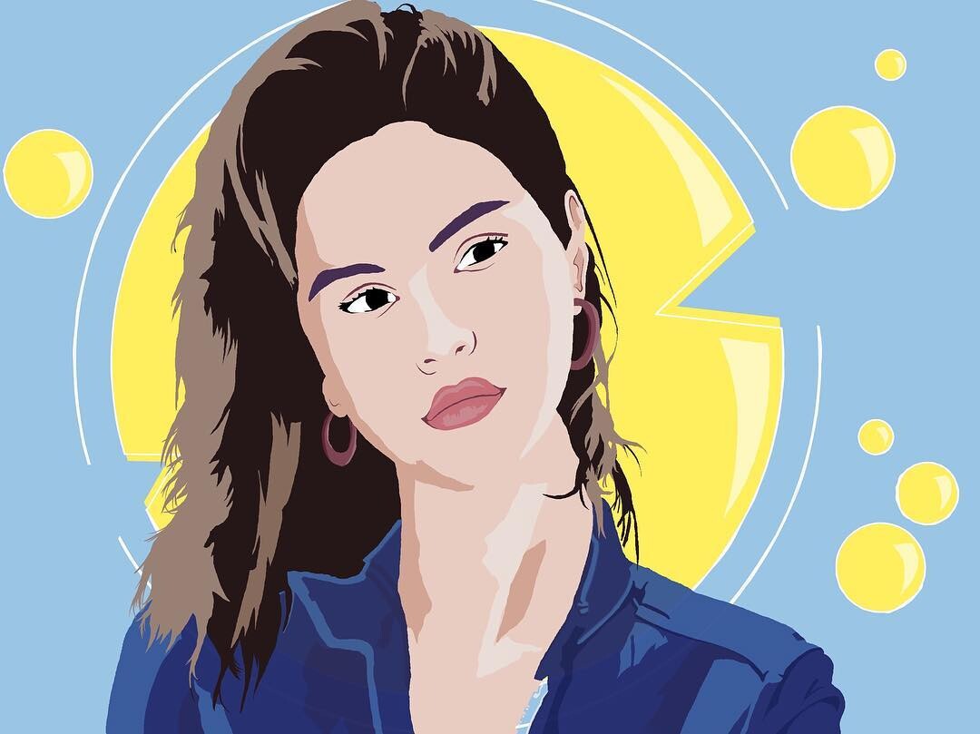 ArtStation - Selena Gomez Vector Art