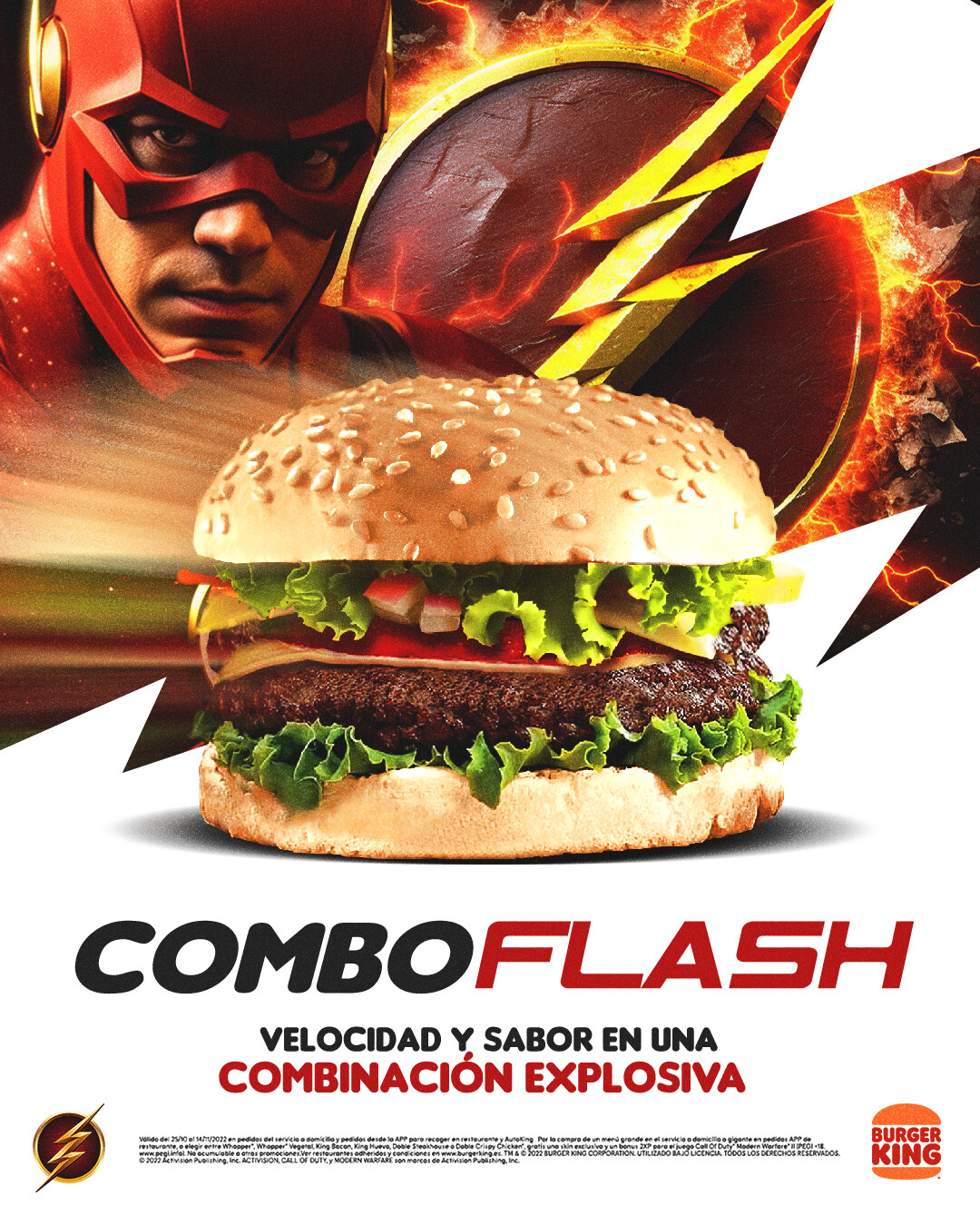 ArtStation - FLYER_no oficial_BURGER KING THE FLASH