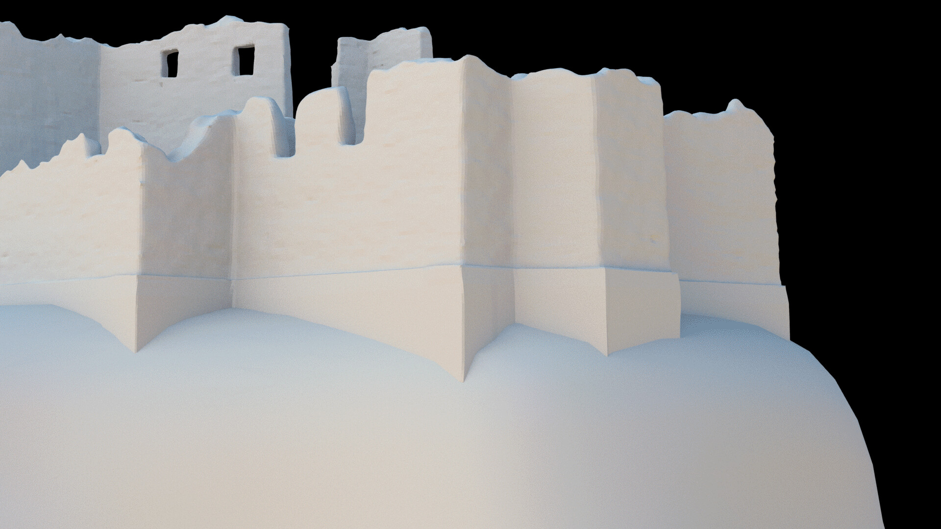 ArtStation - Broken Castle Wall