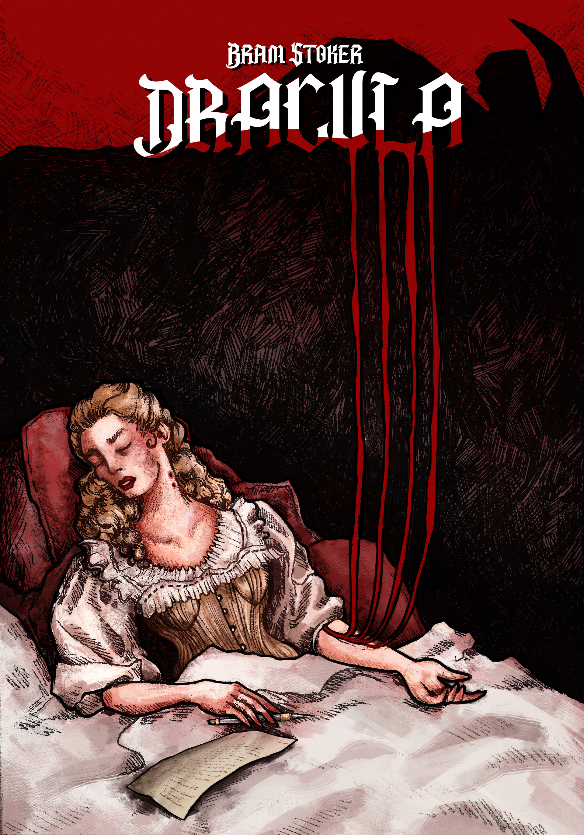 ArtStation - DRACULA : Book Cover