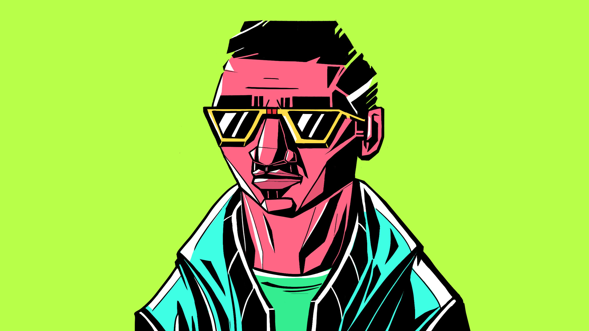ArtStation - Guy with sunglasses