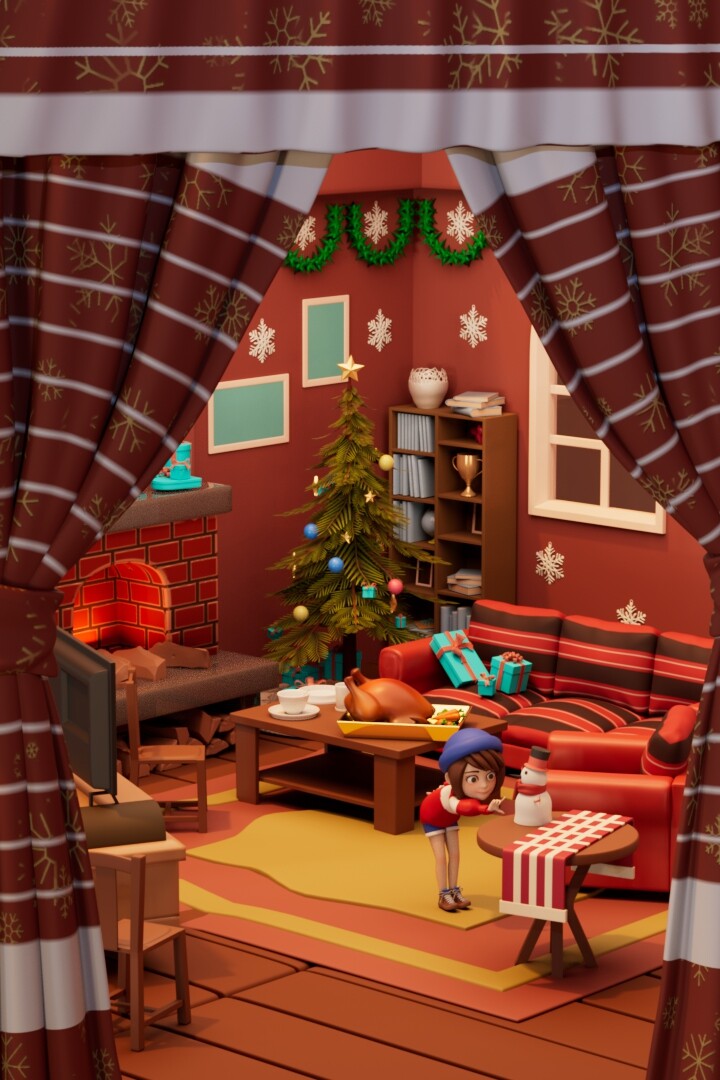 ArtStation - 3D room setup