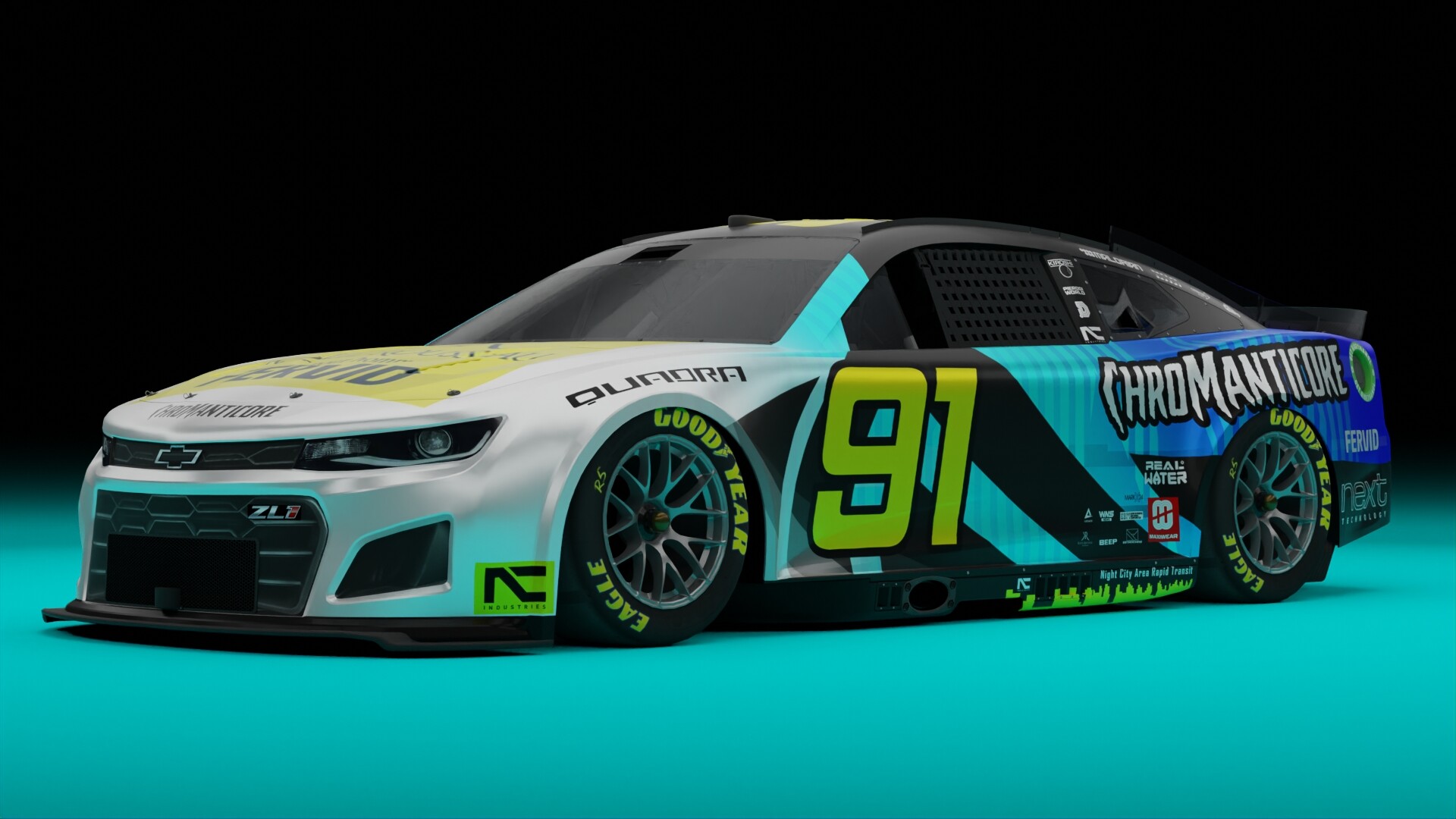 ArtStation - NASCAR Chevrolet Camaro Chromanticore livery