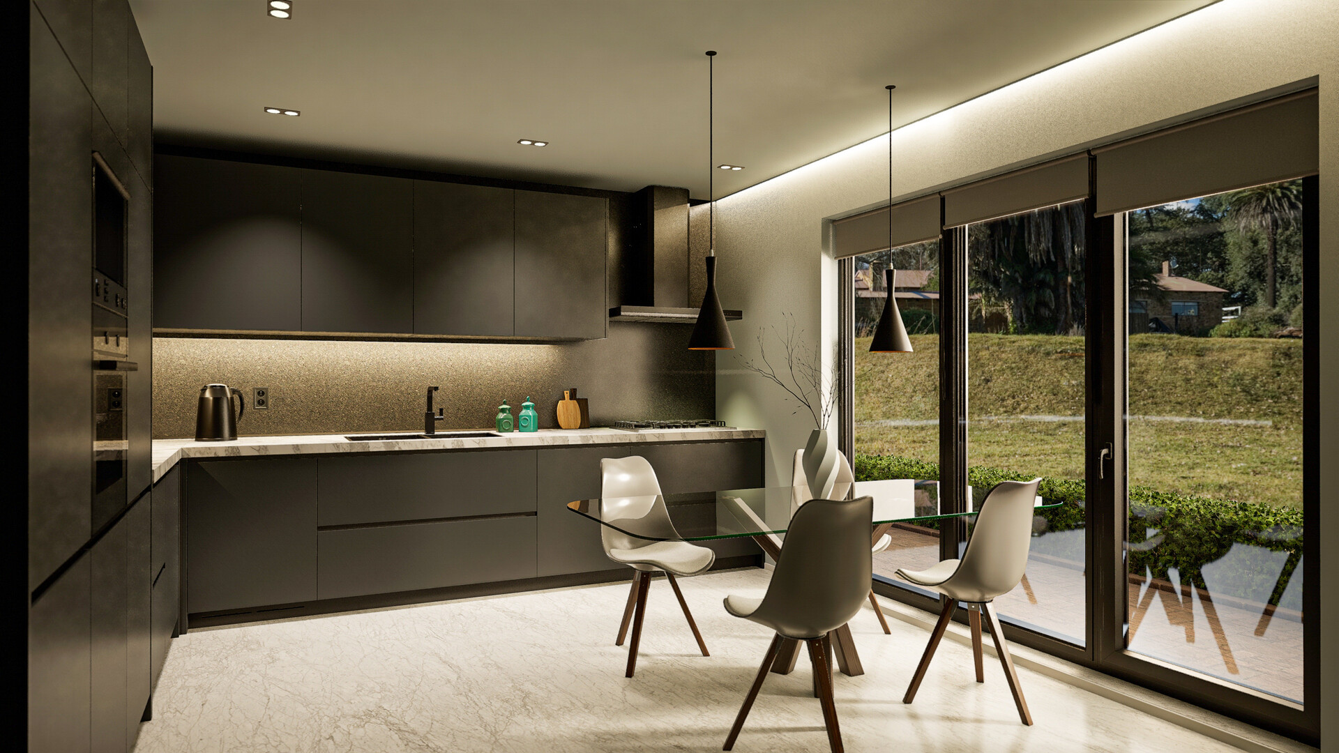 ArtStation - black kitchen Unreal Engine 5