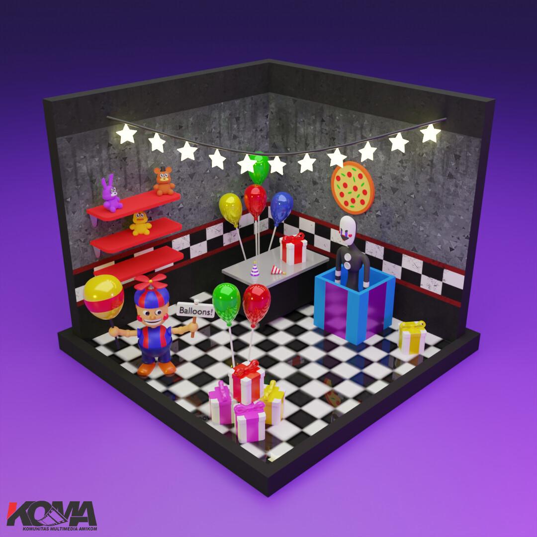 ArtStation - Five Nights at Freddy's 2 - Prize Corner (By : Muhammad ...