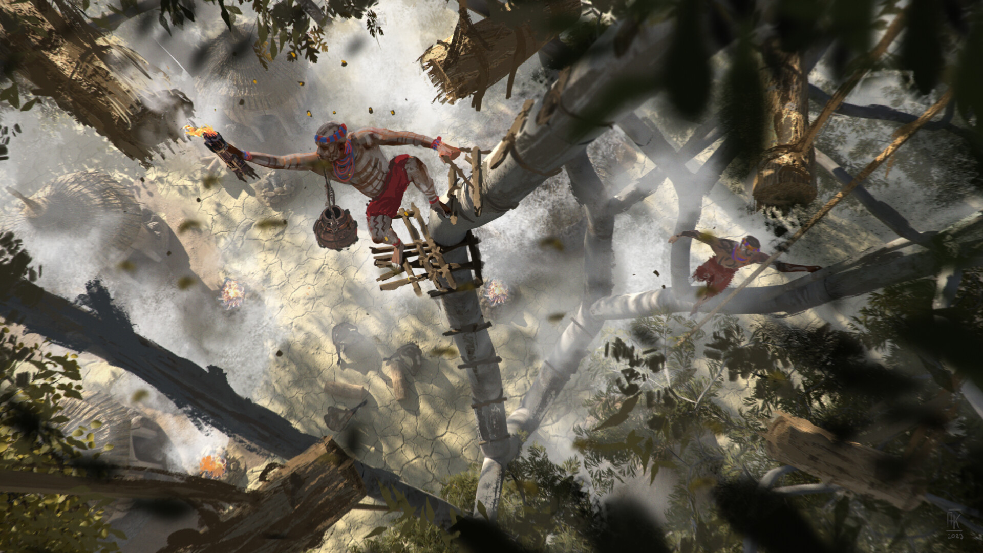 ArtStation - African bee farmers sketches