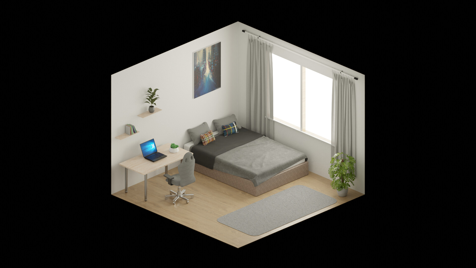 ArtStation - isometric room