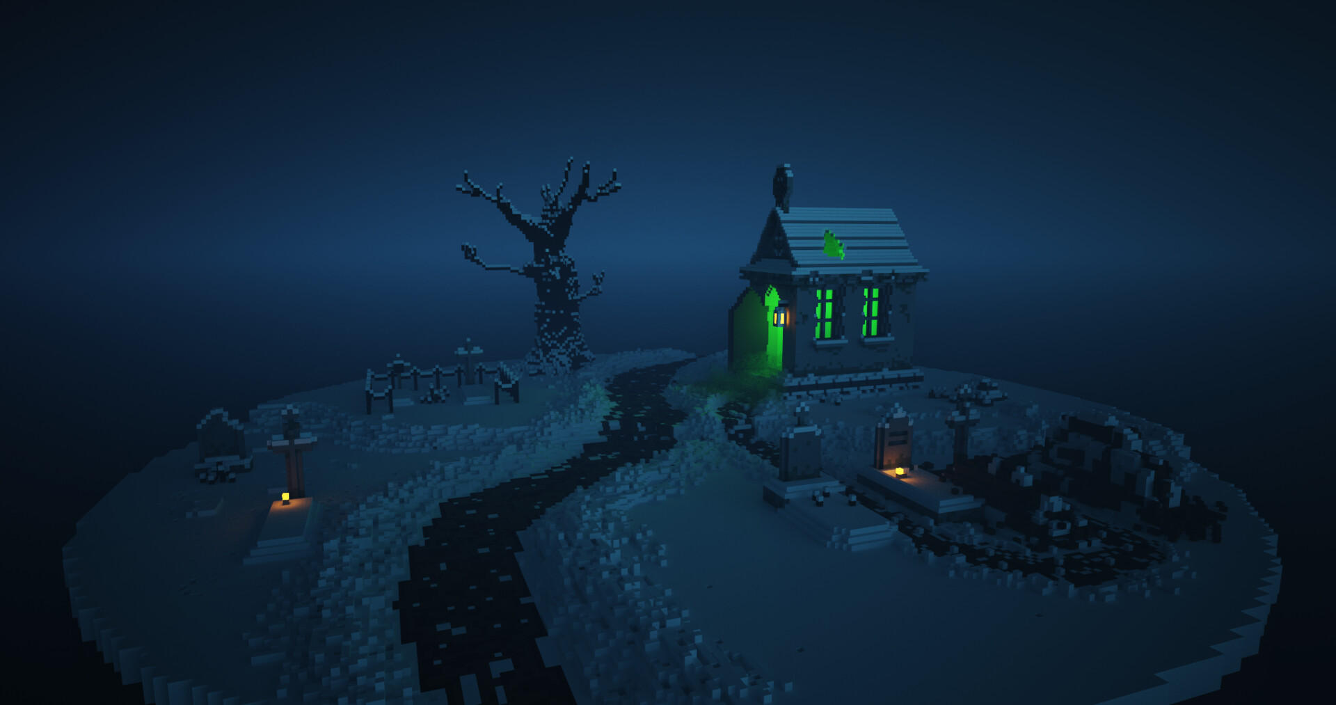 ArtStation - Voxel cemetery