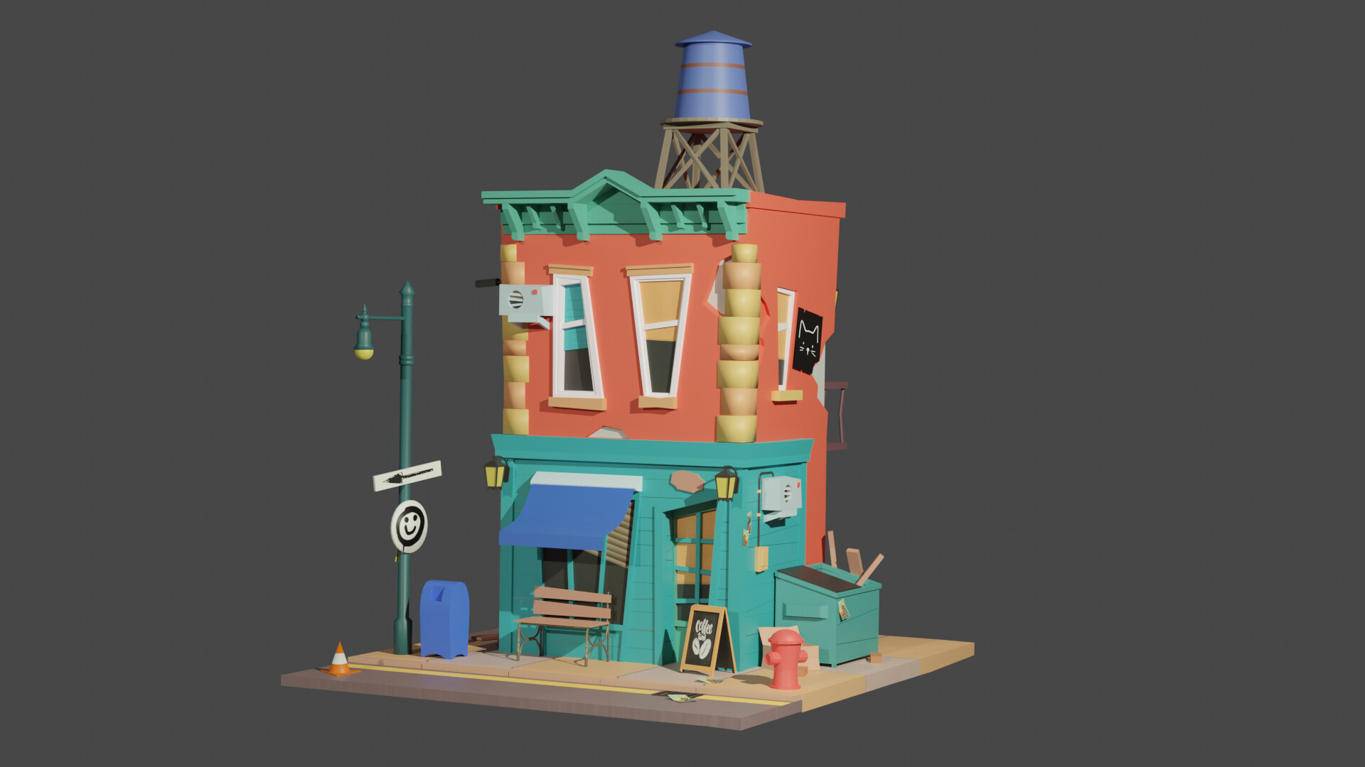 ArtStation - Building Cartoon