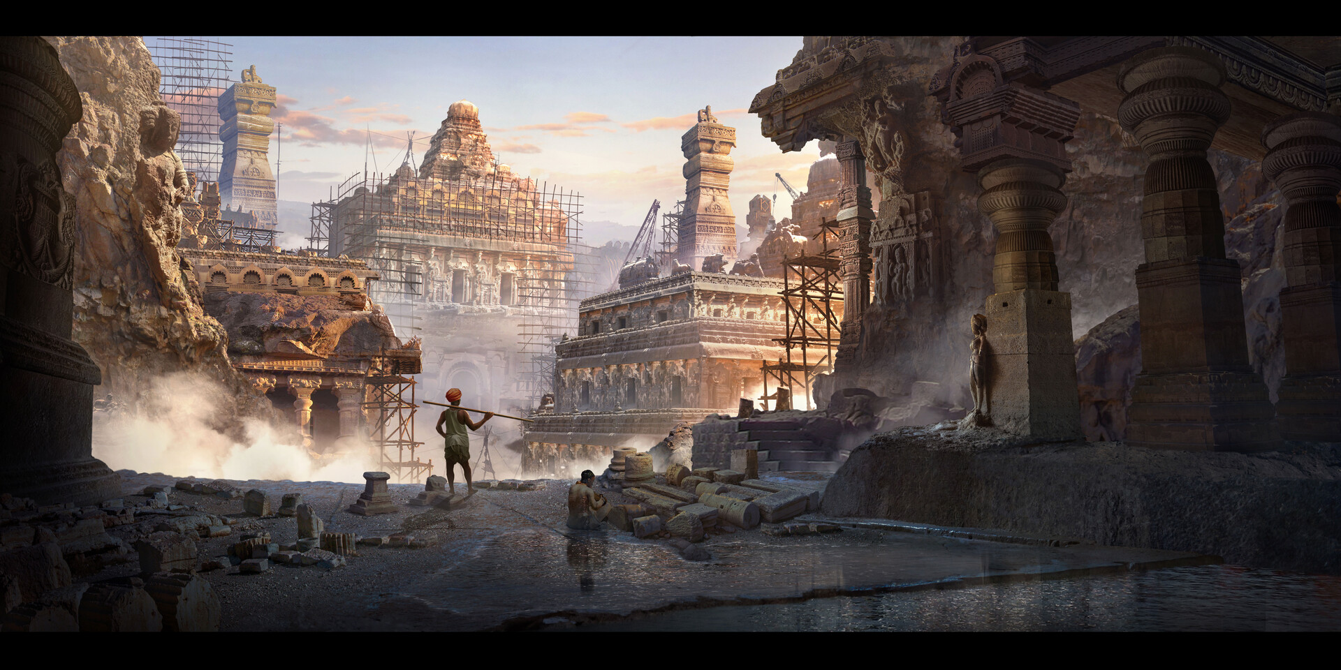 ArtStation - Concept Art _Meking of kailasa