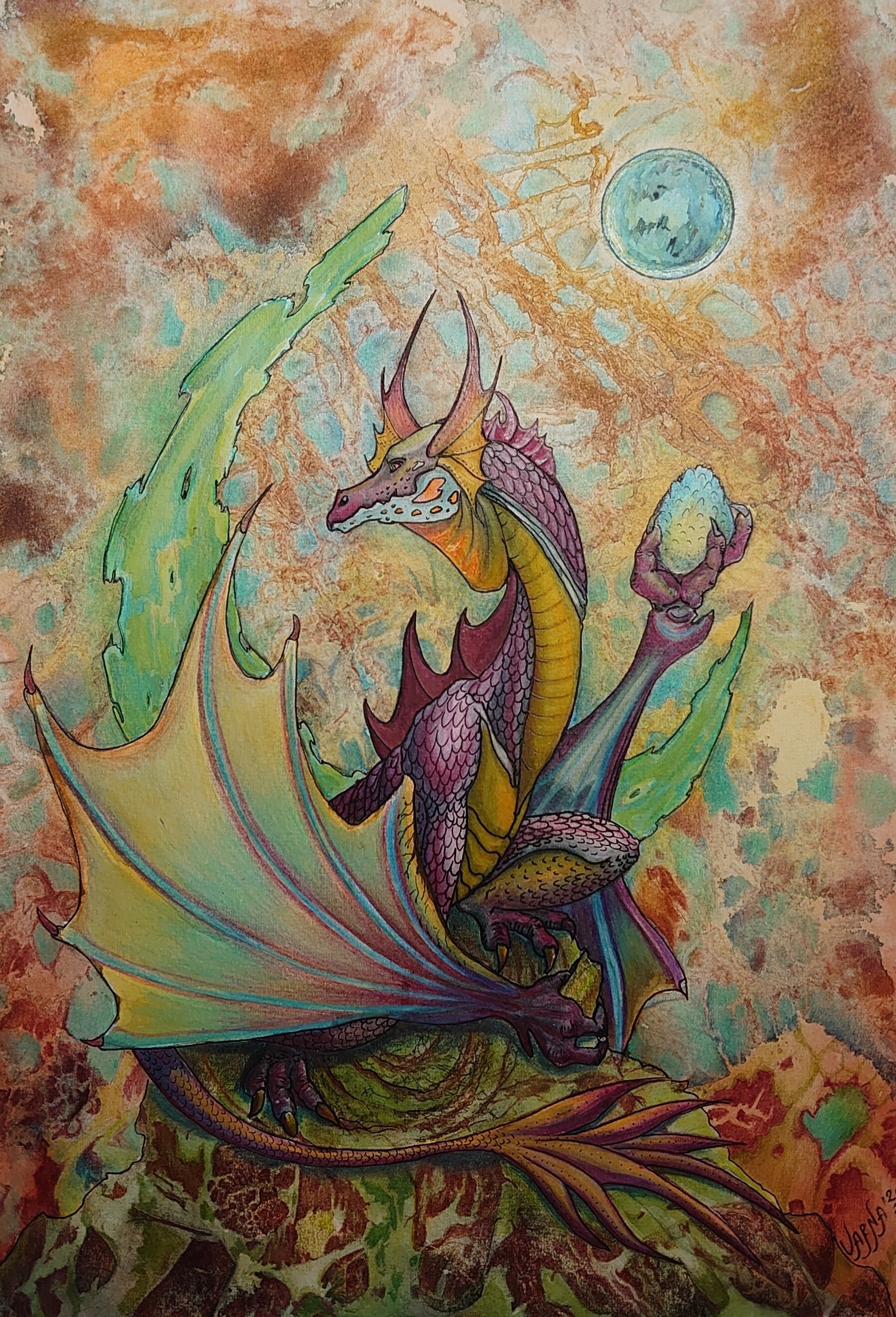 ArtStation - Yellowstone dragon