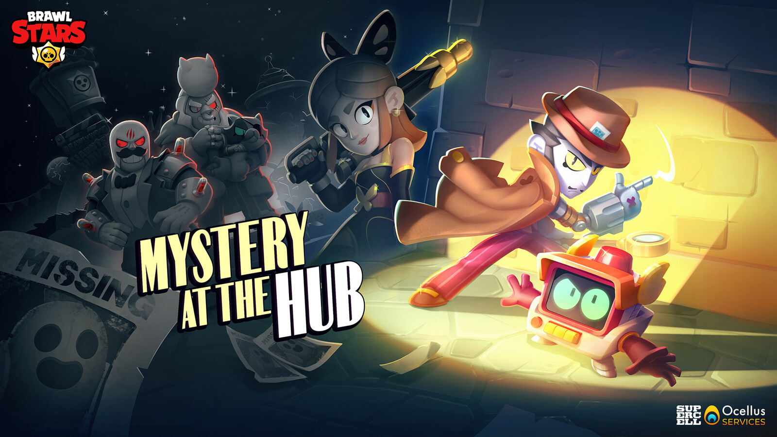 Ocellus - SERVICES - Brawl Stars - Season 17 Loading Screen: Mystery at the hub