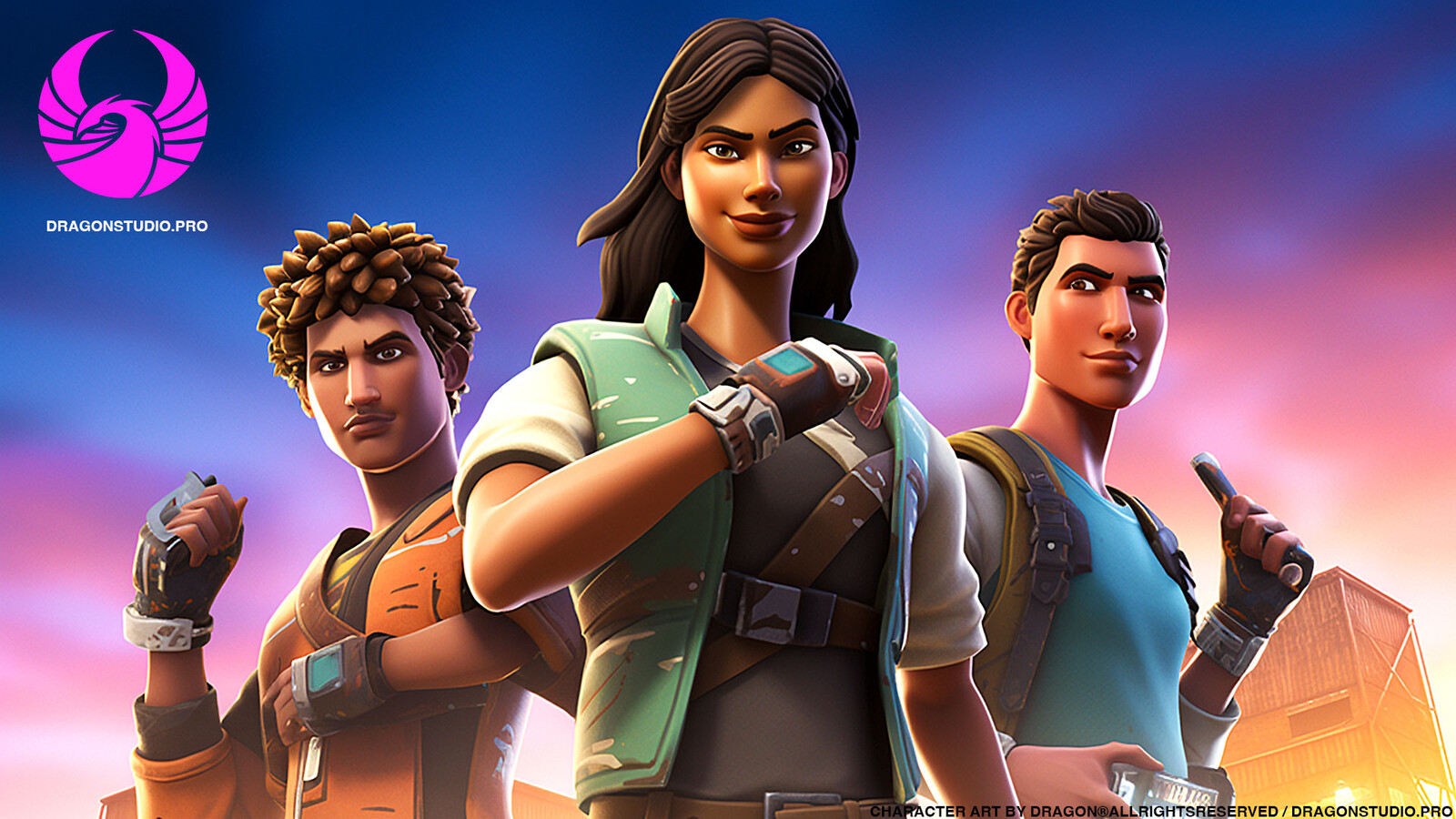 Dragon - Striker Squad : Fortnite Character Concept Art