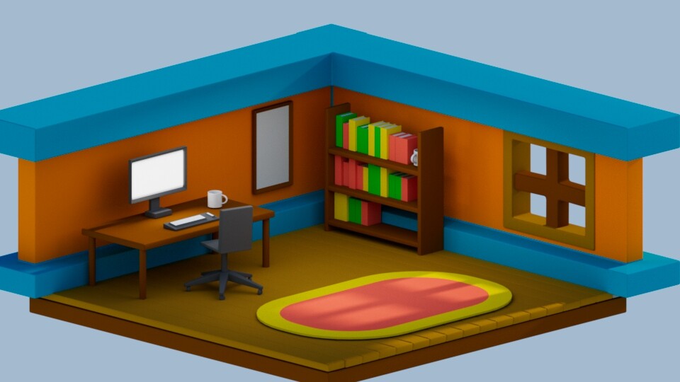 ArtStation - Orthographic Interior