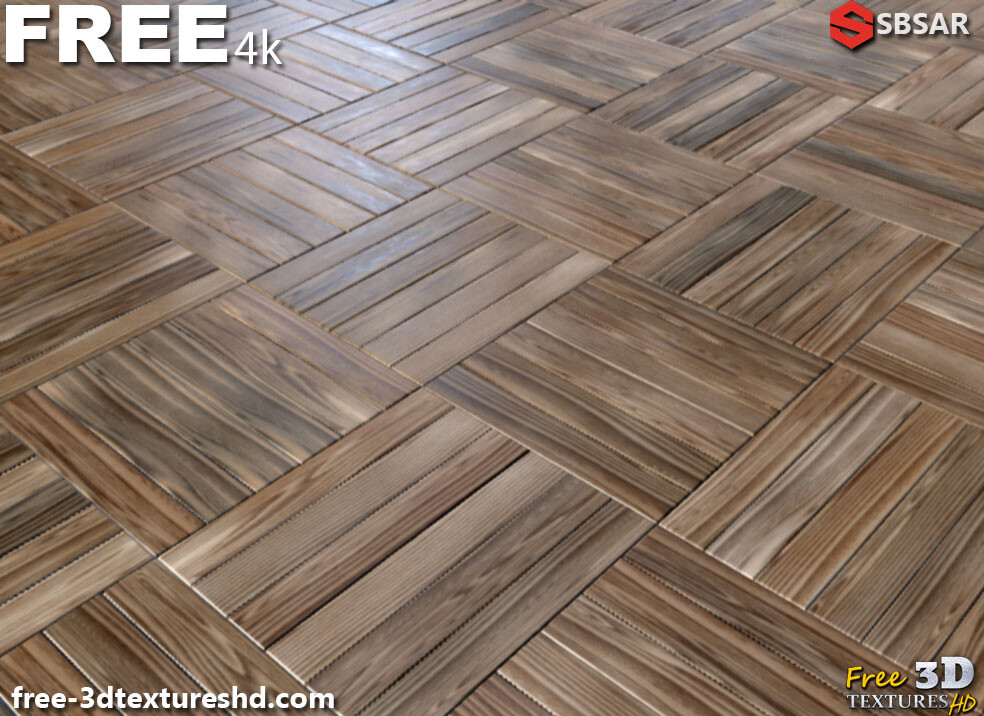 PBR Textures Free Download - Wood Floor Parquet Basket Square Style PBR ...