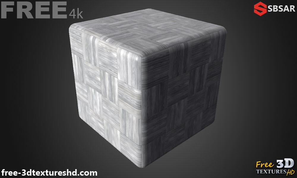 PBR Textures Free Download - White Grey Wood Floor Parquet Basket Square PBR Textures Generator ...