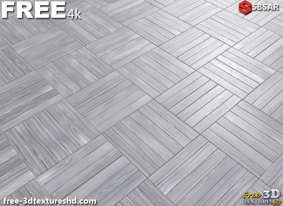 PBR Textures Free Download - White Grey Wood Floor Parquet Basket ...