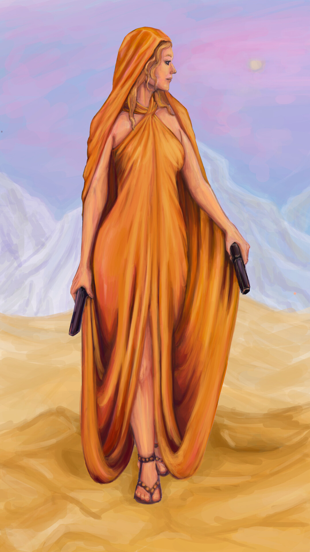 ArtStation - Woman priest with gun character design