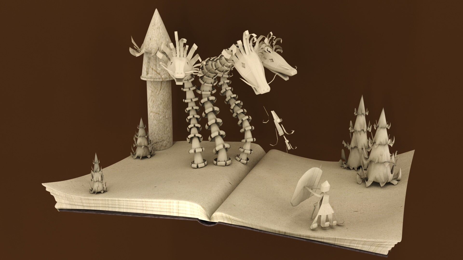 ArtStation - Paper fairy tale