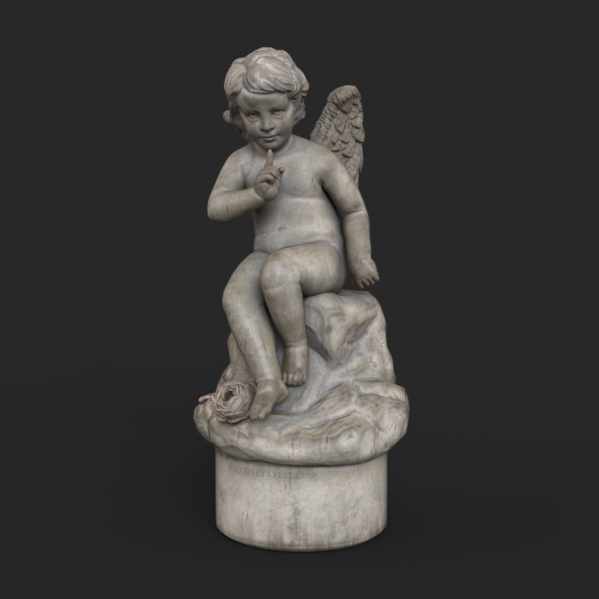 ArtStation - Cupid marble statue