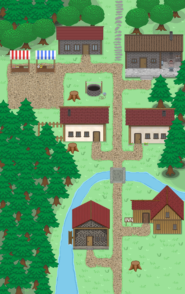 ArtStation - Pixel Art Village