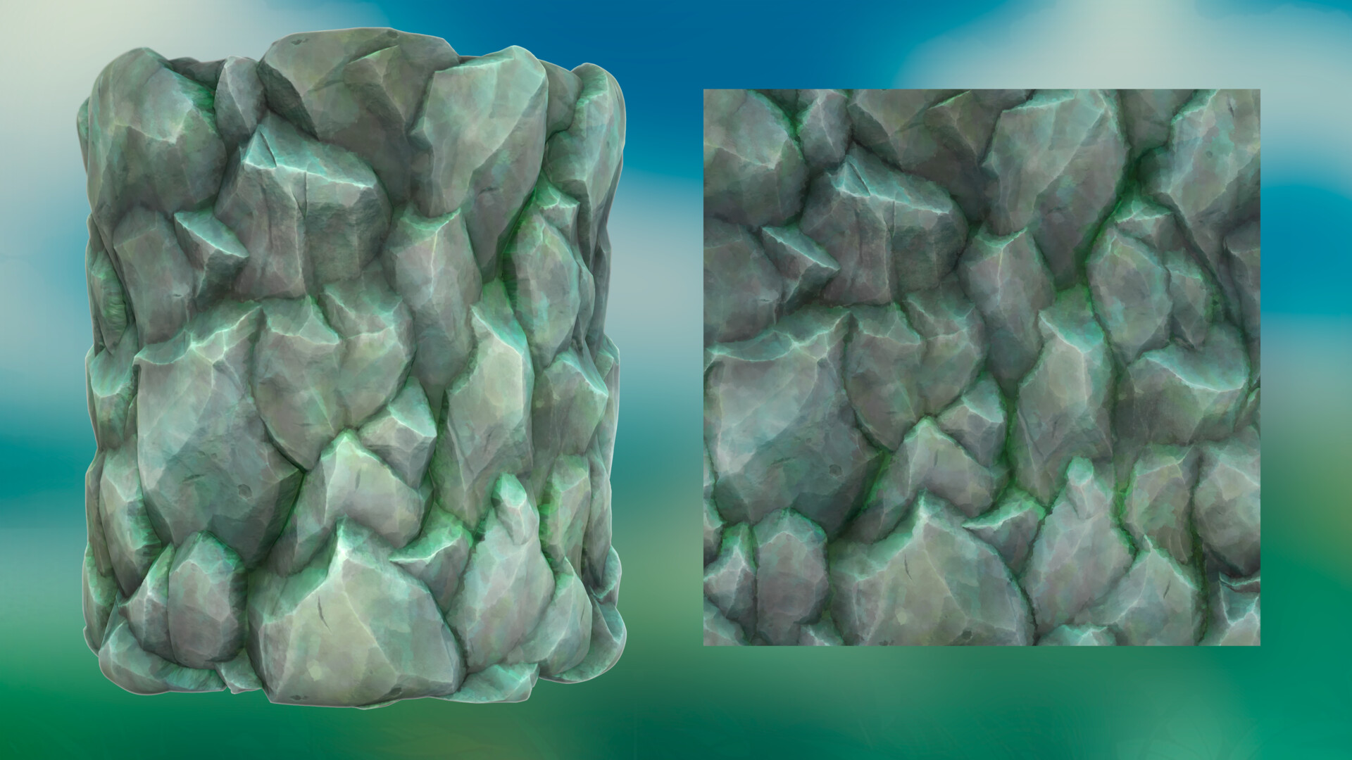 Mario Villar - Painted Cliff Material